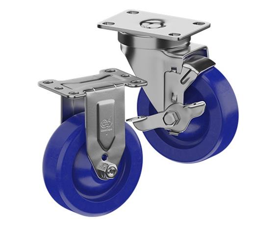 Casterdepot Top Plate Casters - Solid Urethane Wheel - Capacities Up To ...